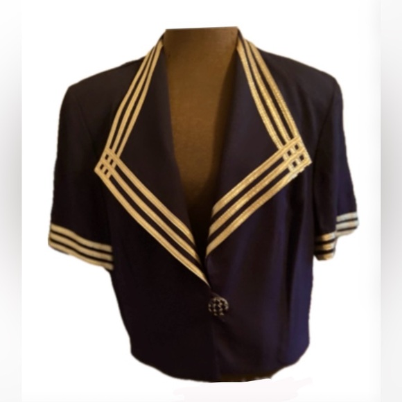Periwinkle by Barlow | Jackets & Coats | Sailorinspired Cropped Navy ...